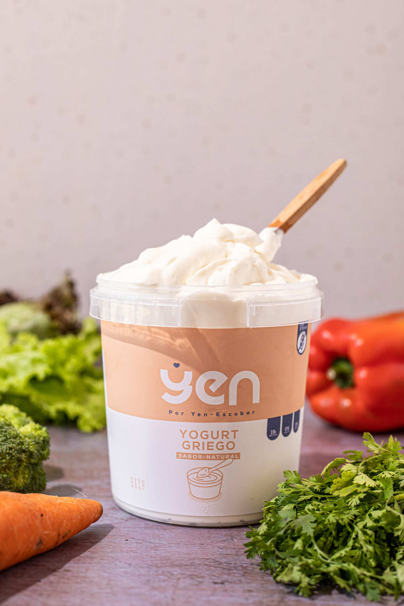 Yogurt griego sabor Neutro 900gr – Yen Escobar